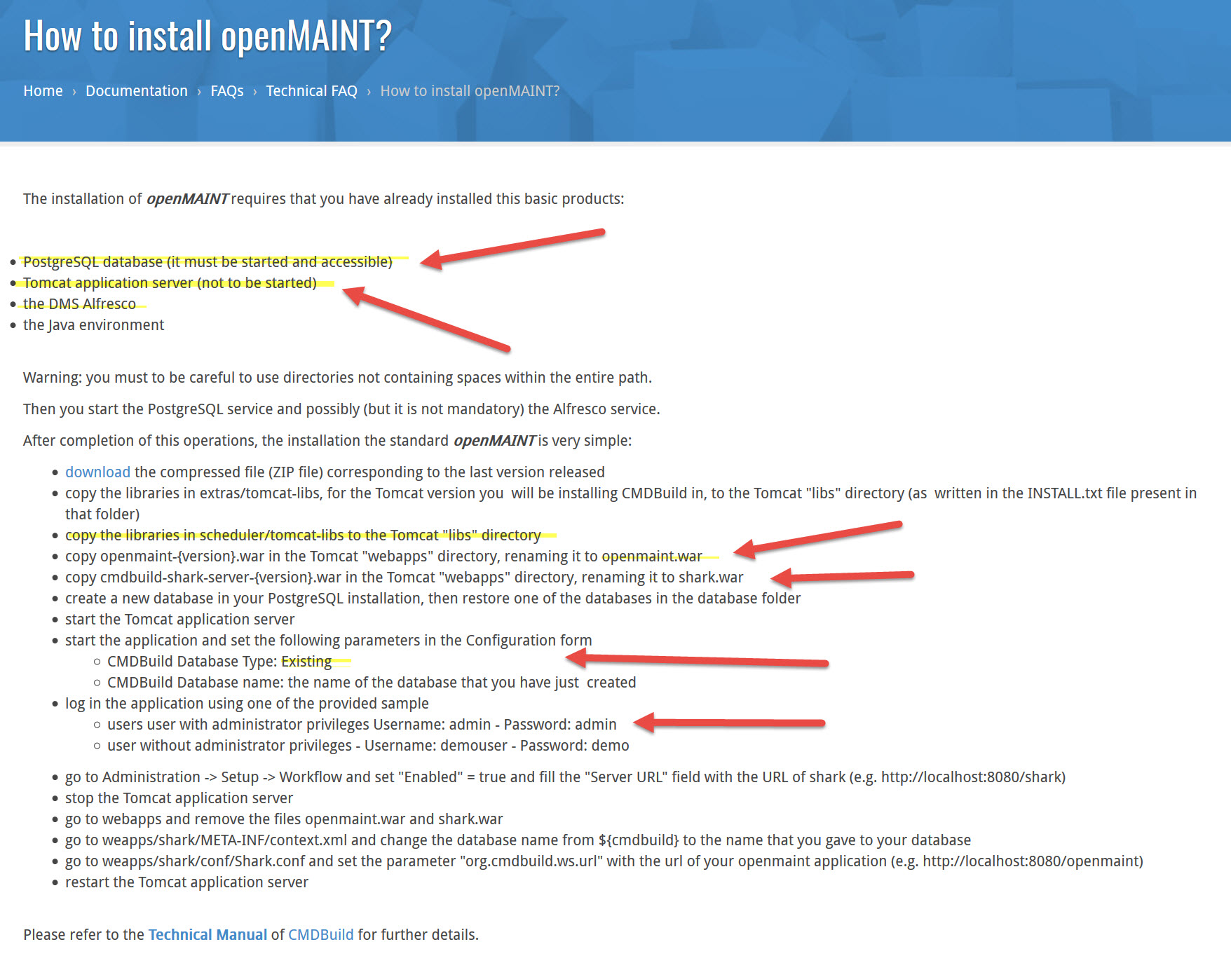 How to install openMAINT on localHost (Win 10 PC) Part 1 – Vast